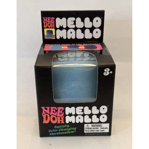 Toys | Needoh Mello Mallo Blue Color Changing Squishy Marshmallow Viral ...